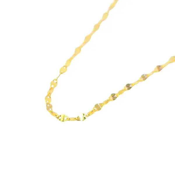 HARFI Necklace Plated In 18ct With Lip Motif On 1.9mm Chain - Gold