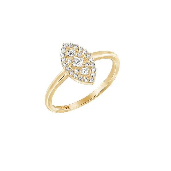 DIAMONBLISS Pave Marquise Ring - Gold