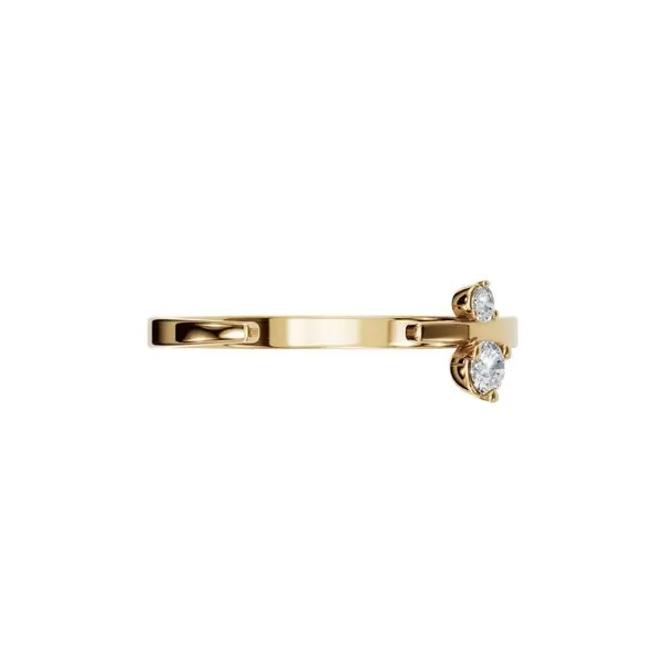 AYA FINE JEWELRY 18k Gold Diamond Open Ring - Yellow/white/rose Gold