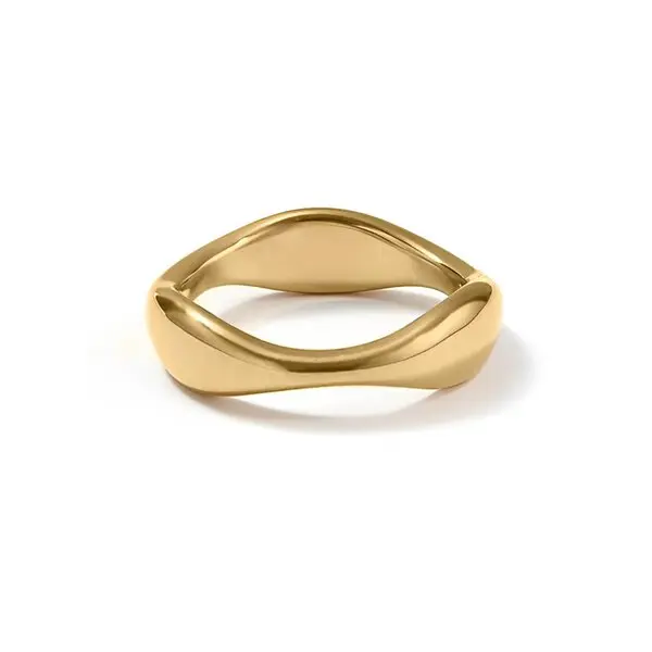 EVER JEWELLERY Point Break Stainless Steel Ring - Gold