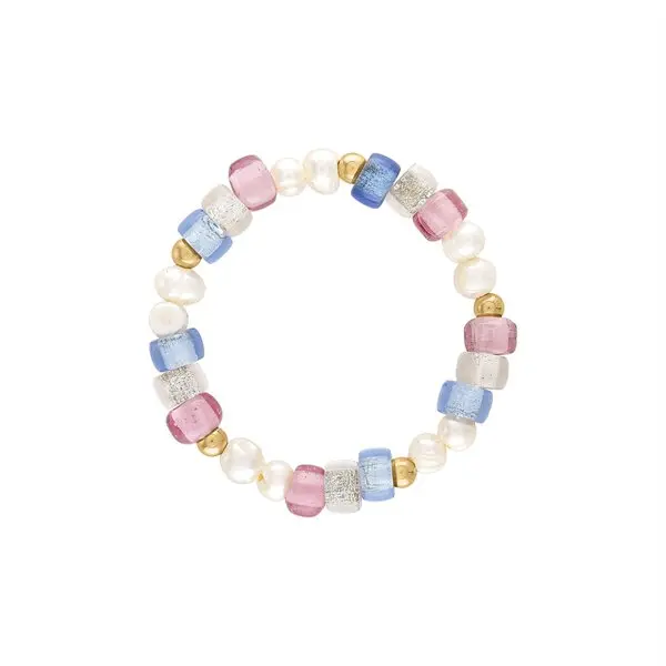 OLIVIA LE Astra Glass Bead Bracelet - Yellow
