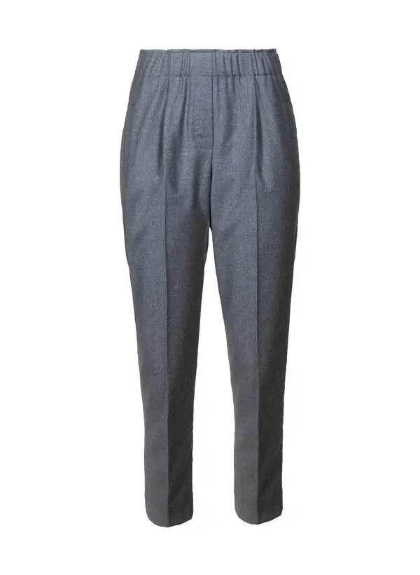 HELENE GALWAS Lola Wool Flannel Jogger Pants