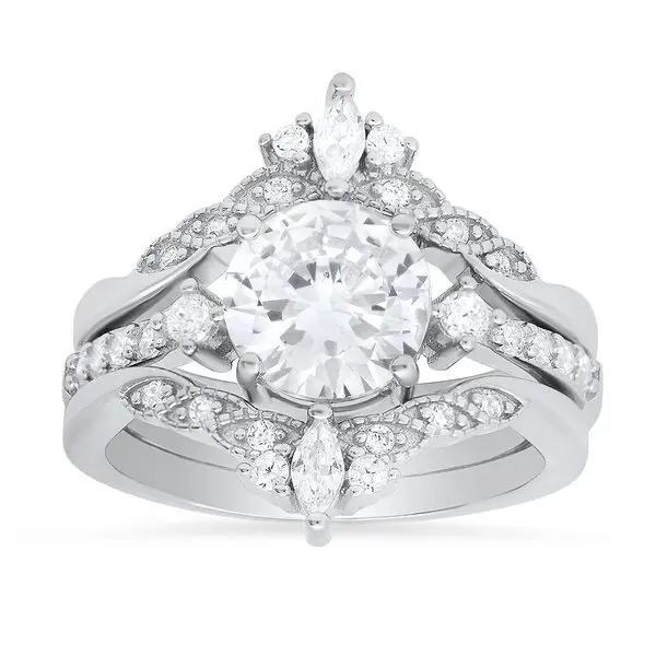 KYLIE HARPER Sterling Stacked Ring Set - Silver