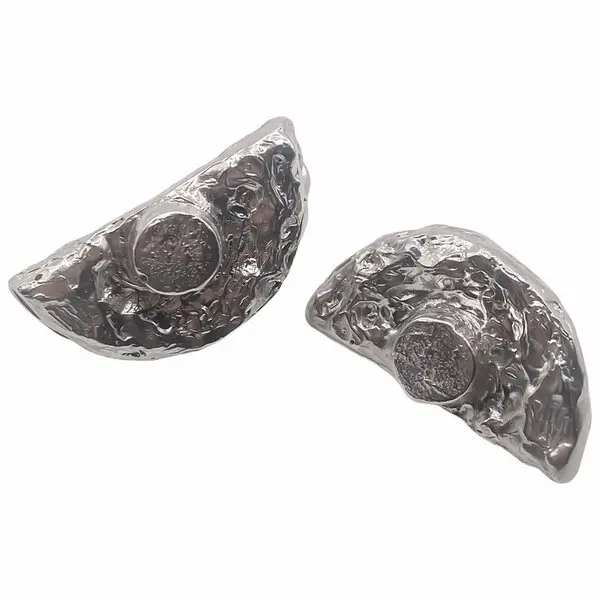 MOCA JEWELLERY Half Moon Sterling Earrings - Silver