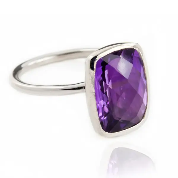 THE JEWELLERY STORE LONDON Desert Mirage Amethyst Ring - Silver