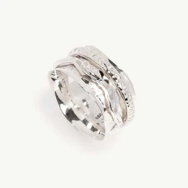 CHARLOTTE'S WEB JEWELLERY Aura Zen Spinning Ring - Silver