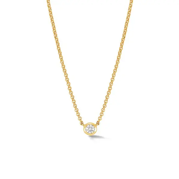 DOWER & HALL Round Dewdrop Pendant In Vermeil - Gold