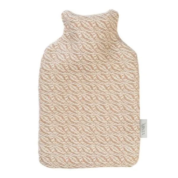 ARAMINTA CAMPBELL Neutrals / Fern Alpaca Hot Water Bottle Caramel - Brown