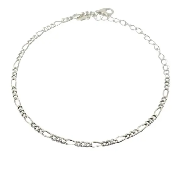 HARFI Everyday Figaro Chain Bracelet - Silver