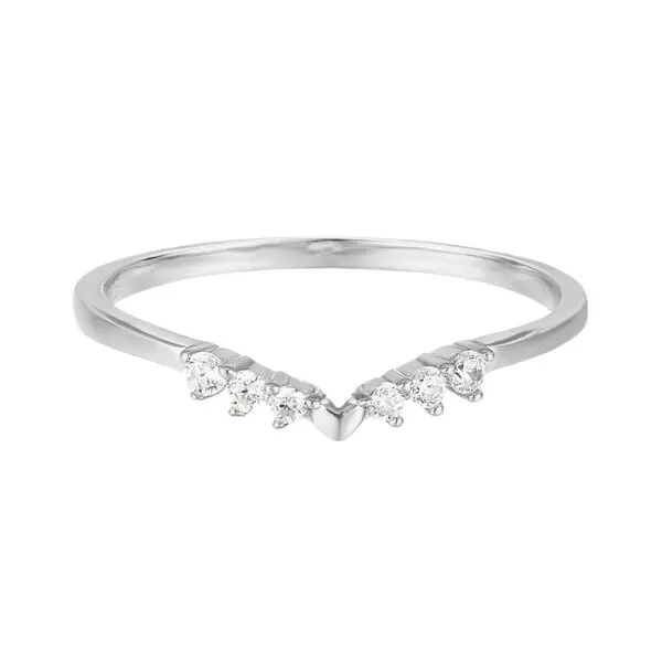 AZURA JEWELRY NEW YORK Hearty Heart Stacking Band - Silver