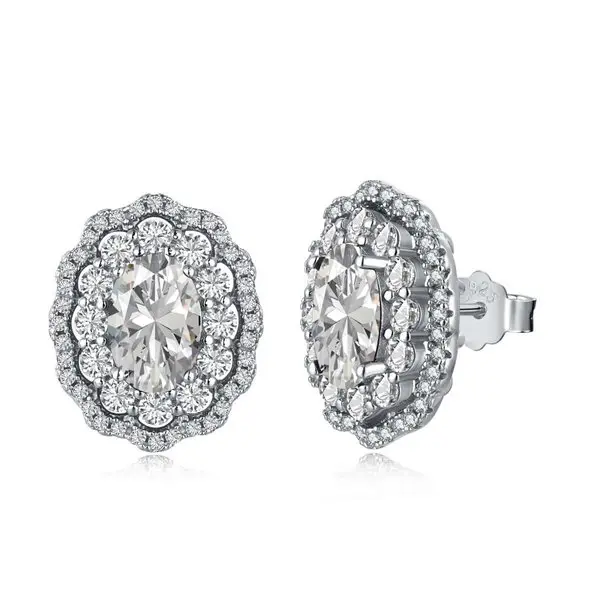 VIVIANA HALIL Louis Sterling Stud Earrings - Silver