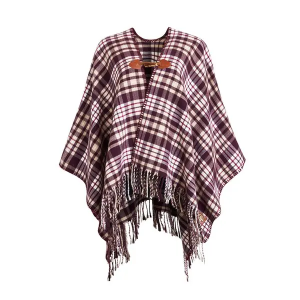 FABLE ENGLAND Check Cape - Brown