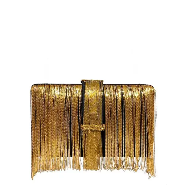 SIMITRI Braided Evening Clutch - Black
