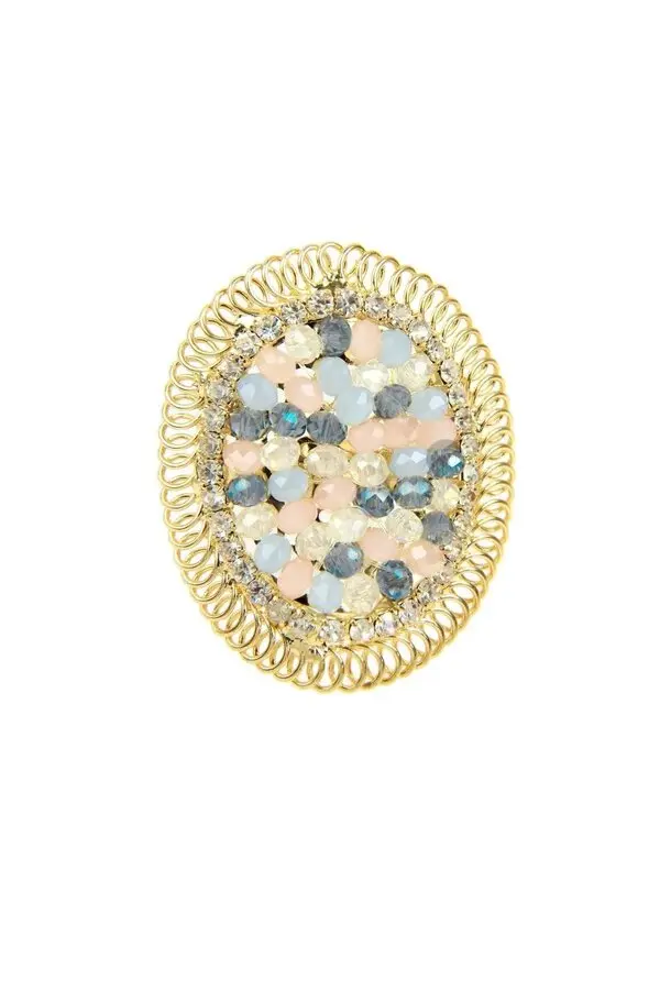 Saachi Tone Statement Ring - Gold