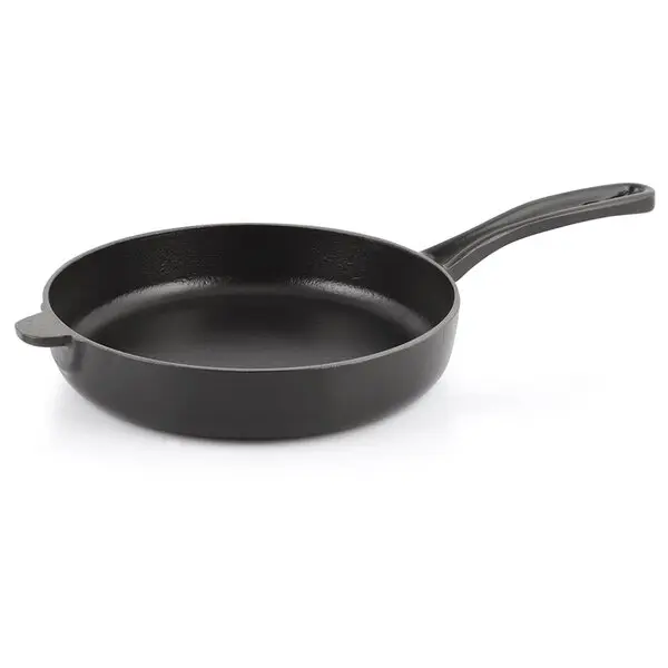 Turgla Home Matte Cast Iron Skillet - Black