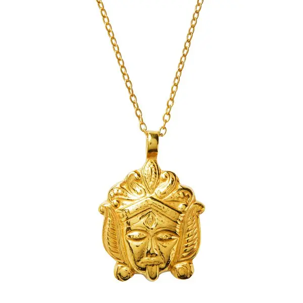 GODDESS CHARMS Kali Pendant Necklace - Gold