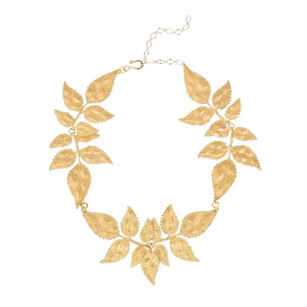 Pat’s Jewelry Leaves Choker - Gold