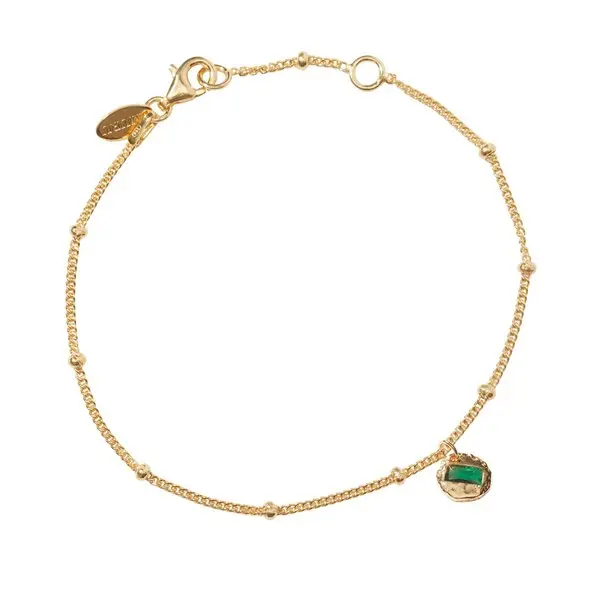 MURU May Birthstone Charm Bracelet - Gold