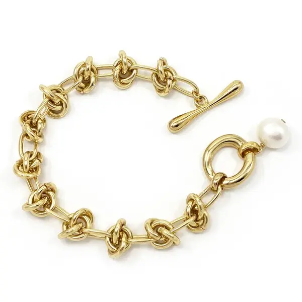 BIKO Sydney Baroque Pearl Bracelet - Gold