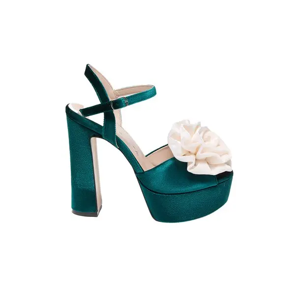 NUR KARAATA Bloom Platform Heels