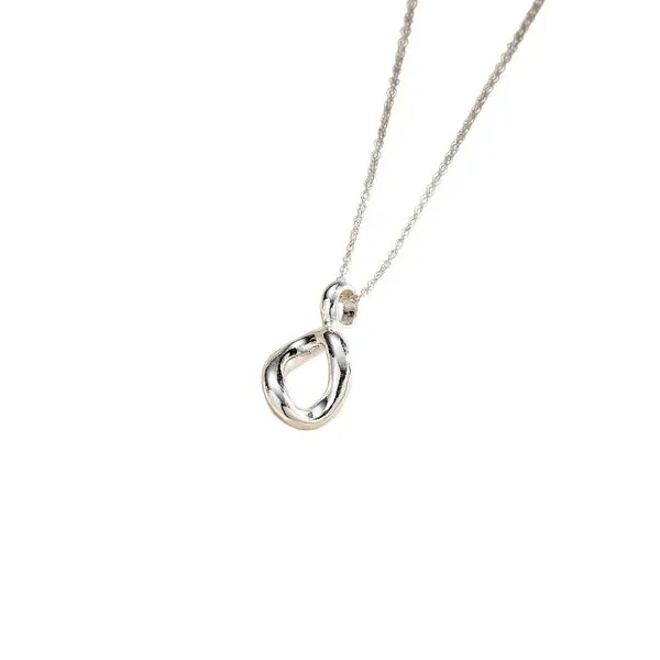 POSH TOTTY DESIGNS Organic Drop Sterling Pendant Necklace - Silver