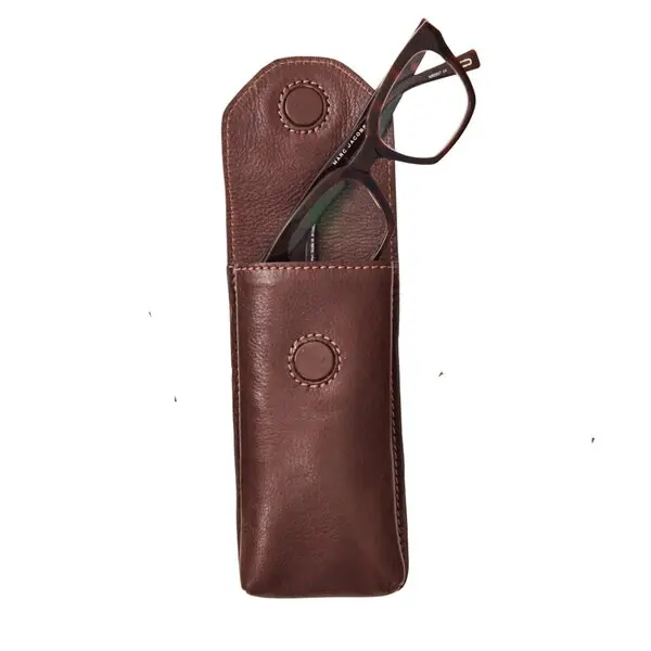 VIDA VIDA Handmade Leather Glasses Case - Brown