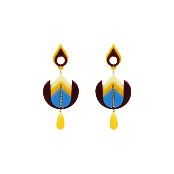 GISSA BICALHO Iolanda Dangle Earrings - Red