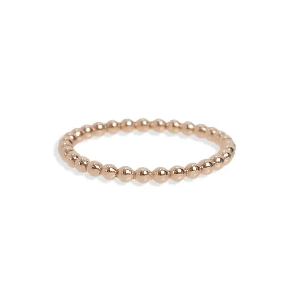 KATE KOEL 14k -filled Beaded Stackable Ring - Gold