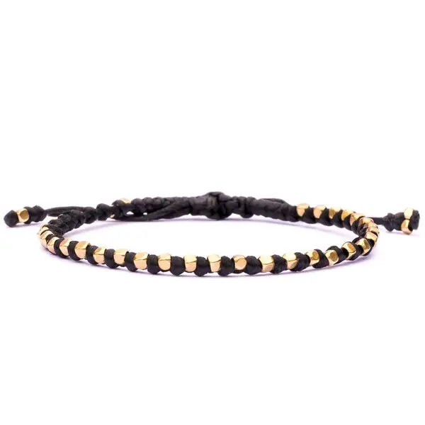 HARBOUR UK Sussex Brass Rope Bracelet - Black