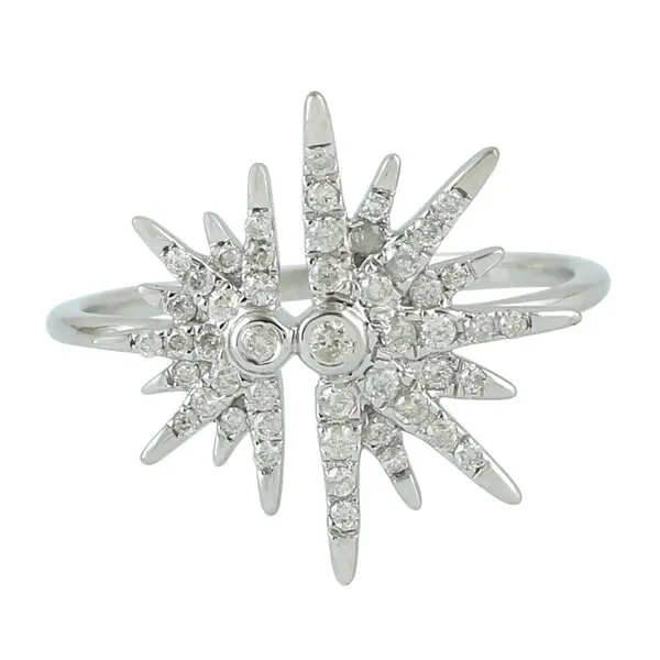 ARTISAN Starburst Diamond Ring In 14k Gold