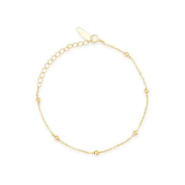 ELK & BLOOM 14k Plated Beaded Bracelet - Gold