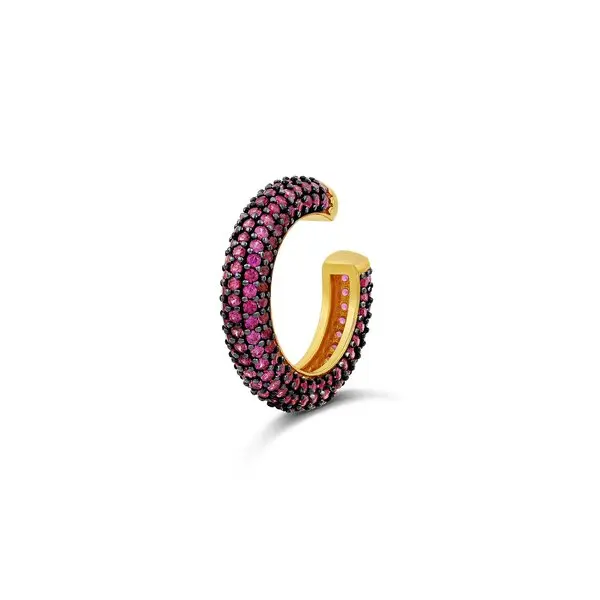 SHYMI Pave Ear Cuff - Gold/pink
