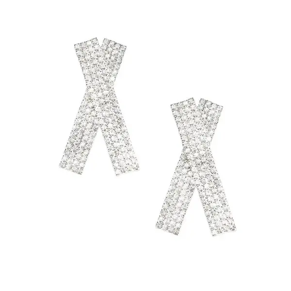 MAISON DE GALA Alix Crystal Earring - White
