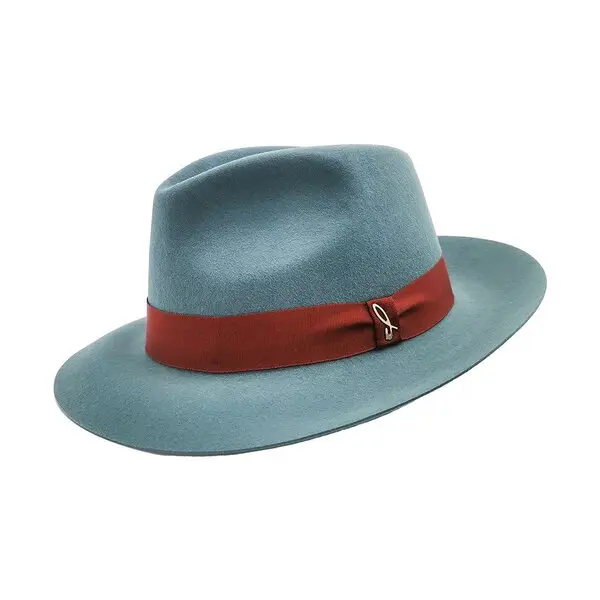 DORIA 1905 Drop Lapin Felt Hat - Blue