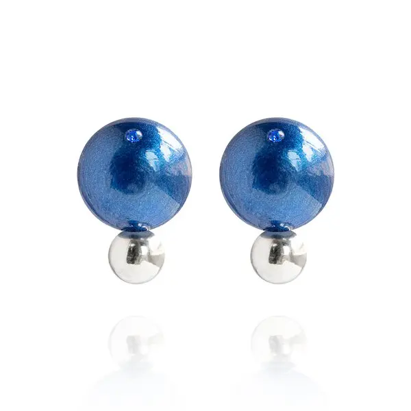 SAULE LABEL Lumi Earrings In Imperial - Blue