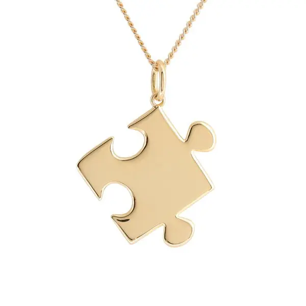 HYE JANE JEWELRY Kindred Puzzle Pendant Necklace - Gold
