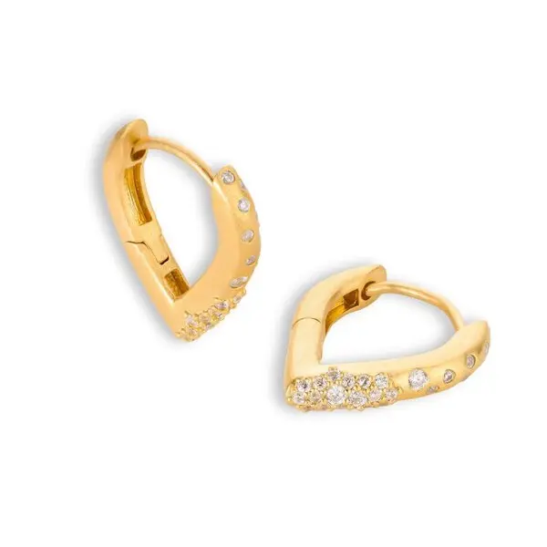 AELEA STUDIO Lyria Gold Vermeil Earrings - White
