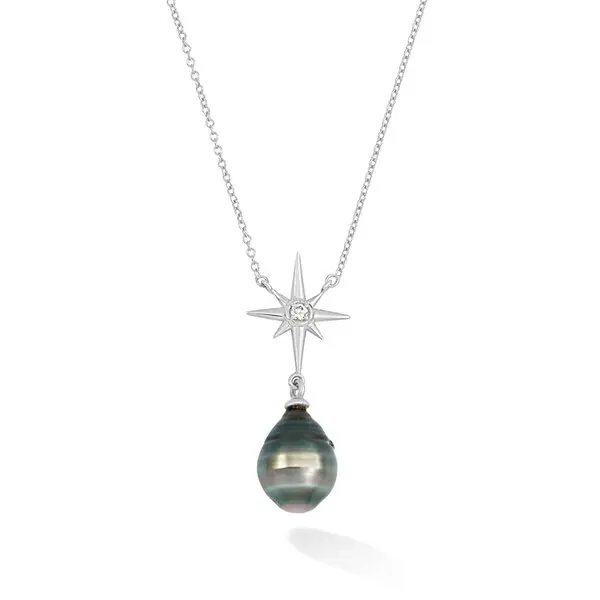 DOWER & HALL North Star Tahitian Pearl Pendant Necklace - White