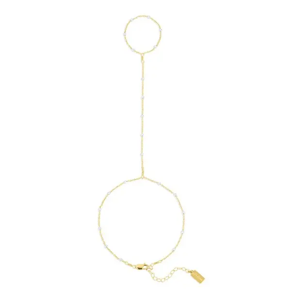 SET & STONES Austen Hand Chain - Gold/silver