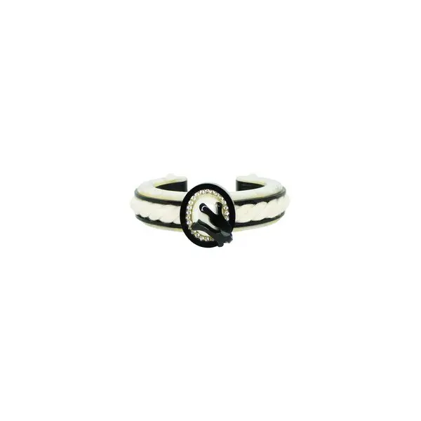 GISSA BICALHO Acrylic Cuff Bracelet - Black