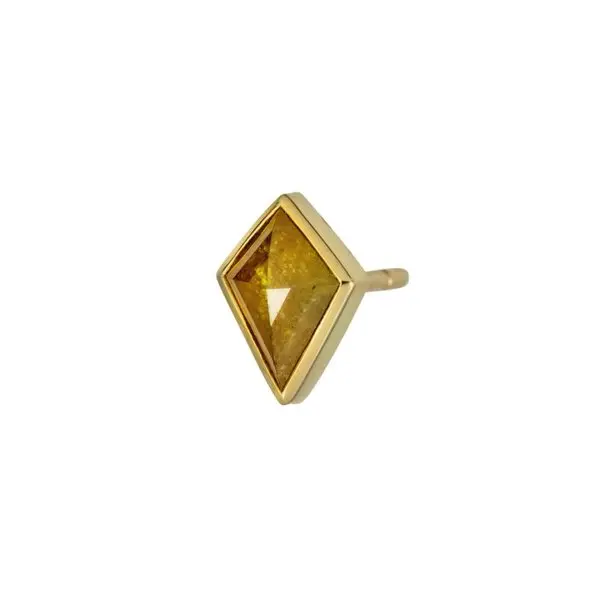 RAHUL'S JEWELS 14k Gold Yellow Diamond Aether Earring - Gold/yellow