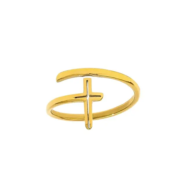 MICKEY'S GIRL Cross Wrap Ring - Gold