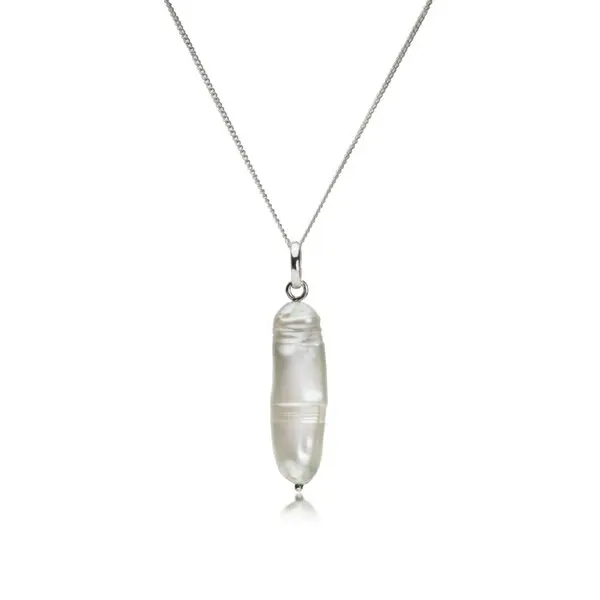 THE JEWELLERY STORE LONDON Biwa Pearl And Sterling Necklace - Silver