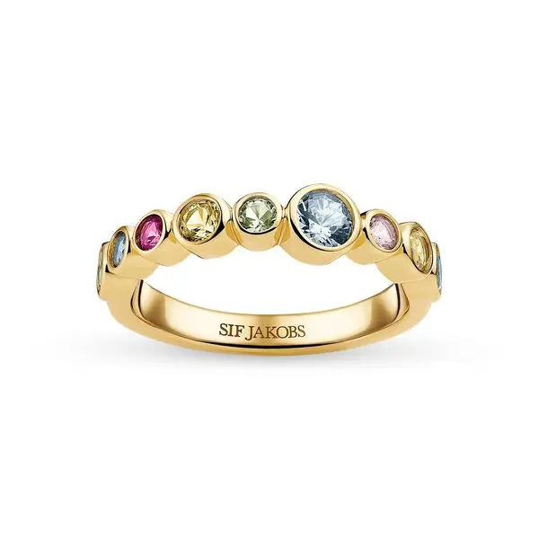 SIF JAKOBS JEWELLERY Sardinien Multicolour Ring - Gold