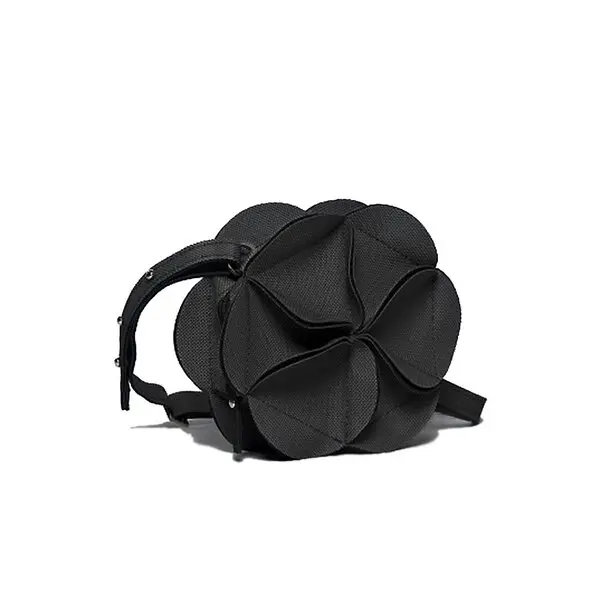 ELEMOOD_JAPAN Blossom Oval Waist And Shoulder Bag - Black