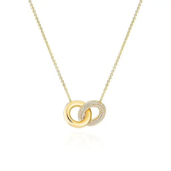 SIF JAKOBS JEWELLERY Carrara Due Piccolo Necklace - Gold