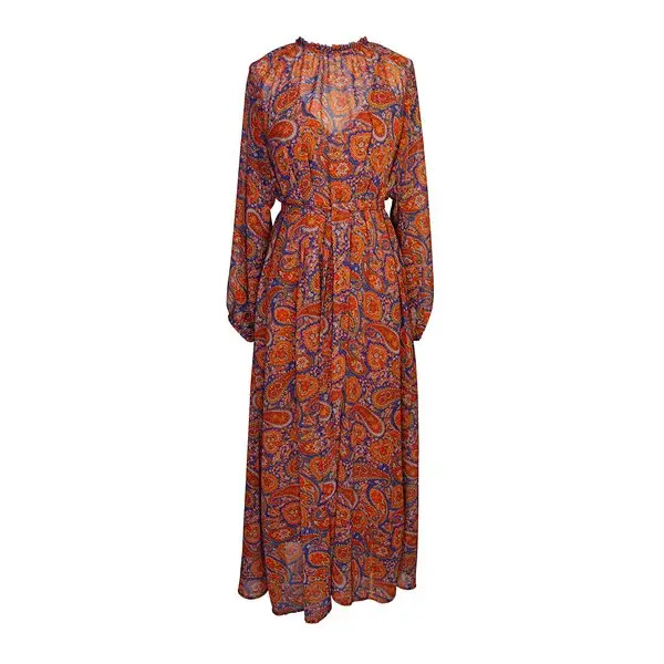 JENNAFER GRACE Paisley Print Midi Dress