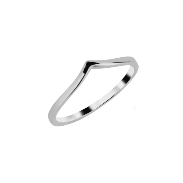 SPERO LONDON Sterling Wishbone V Ring - Silver