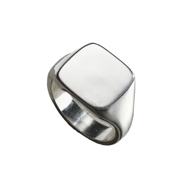 POSH TOTTY DESIGNS Sterling Square Signet Ring - Silver