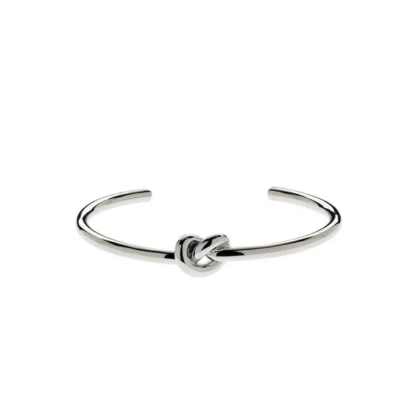EMMA HOLLAND JEWELLERY Platinum Plated Love Knot Cuff - Silver